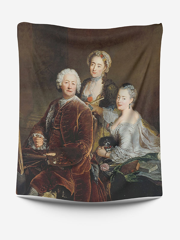Family portrait 1 - custom blanket – Make Me Royal
